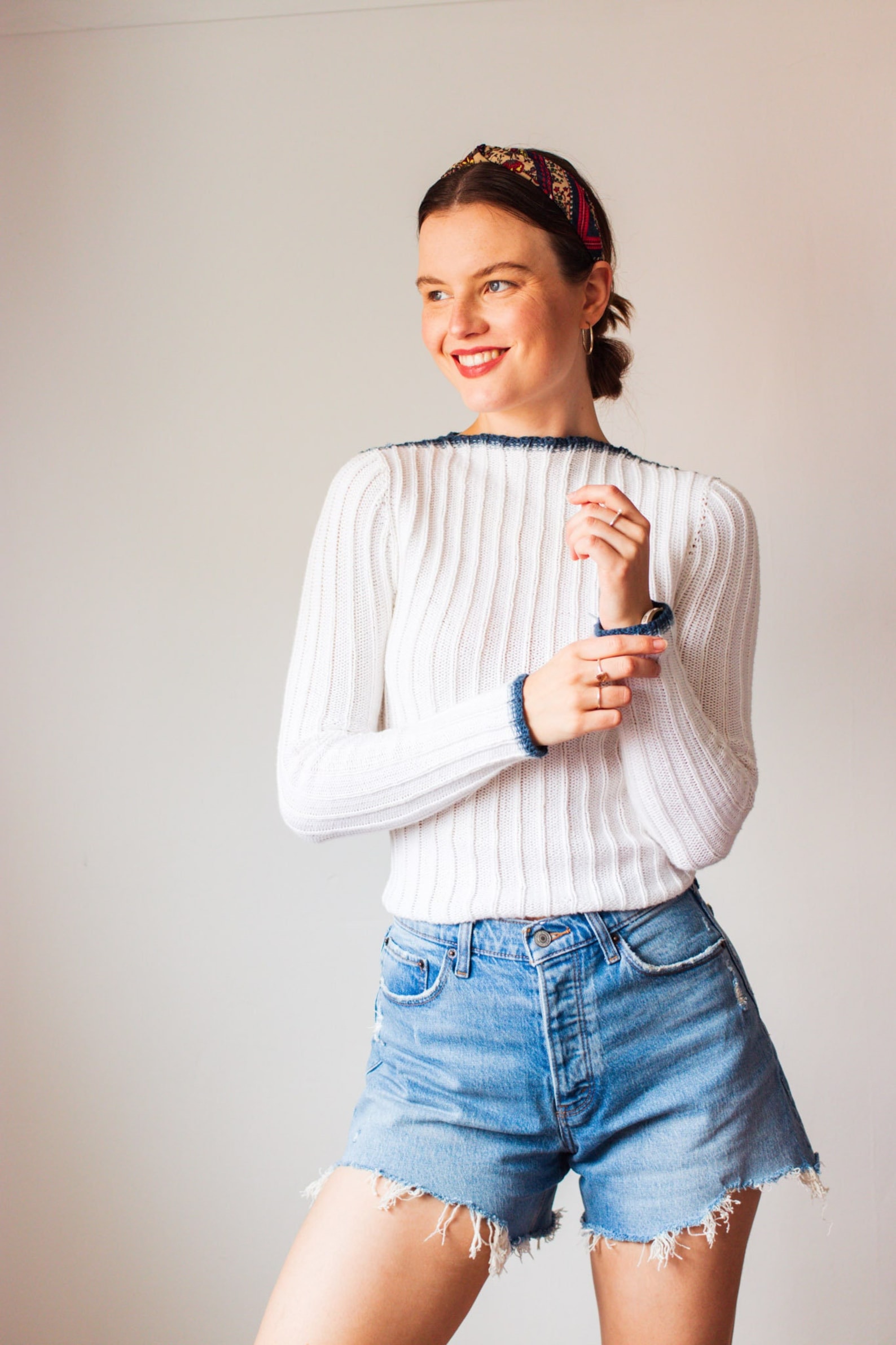 Draw the Line Sweater Knitting Pattern - Etsy