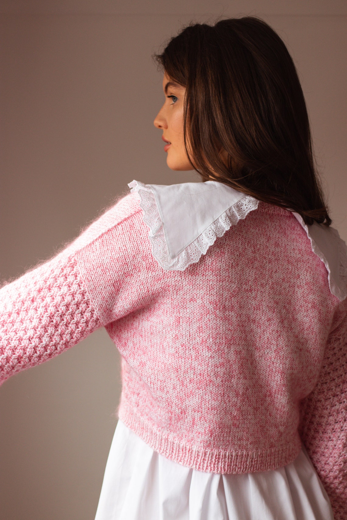 The Pink One Cardigan Knitting Pattern | Etsy UK