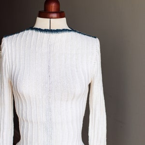 Draw the Line Sweater Knitting Pattern - Etsy