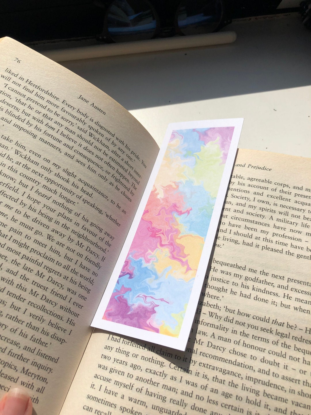 Multicolour Bookmark / Blue / Pink / Purple / Yellow / Paper Bookmark ...