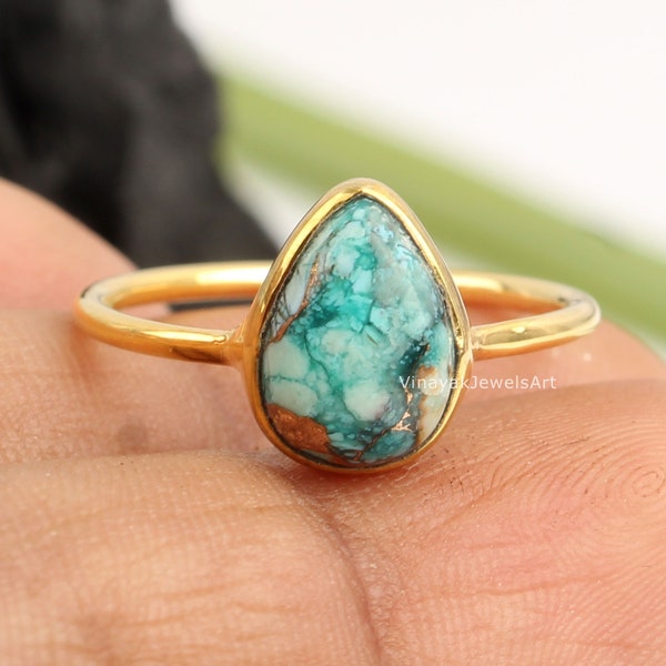Chrysocolla Ring - Etsy