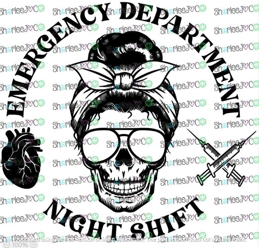 Emergency Department Night Shift SVG - Etsy