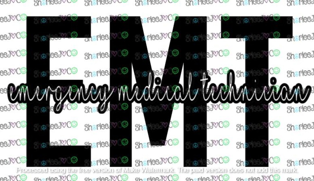 EMT Emergency Medical Technician SVG - Etsy
