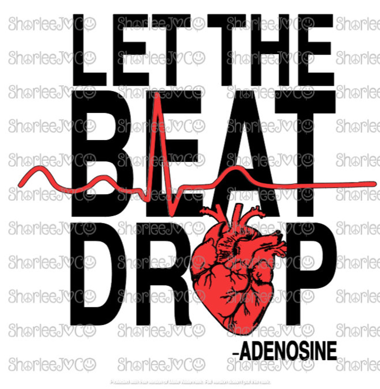 Let the Beat Drop-adenosine PNG - Etsy