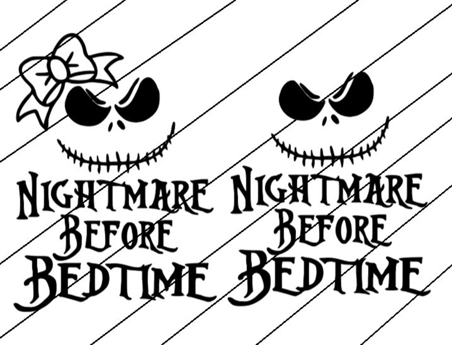 Nightmare Before Bedtime SVG - Etsy