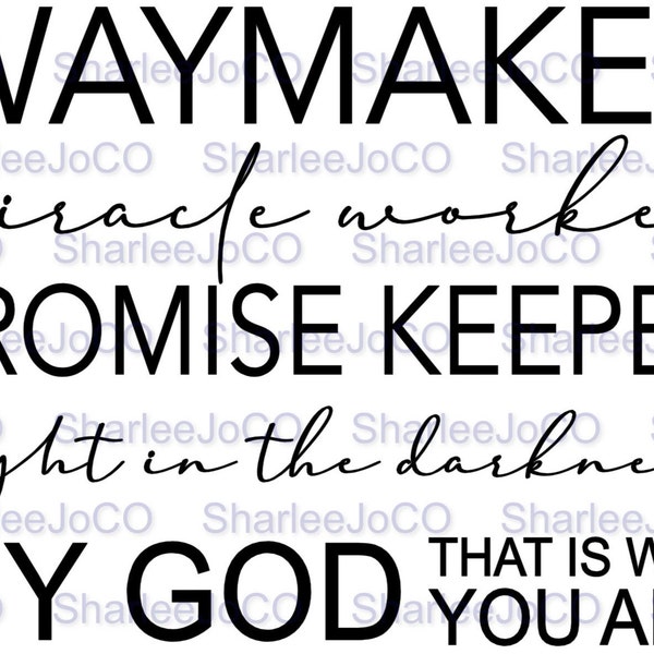 Waymaker Shirt - Etsy