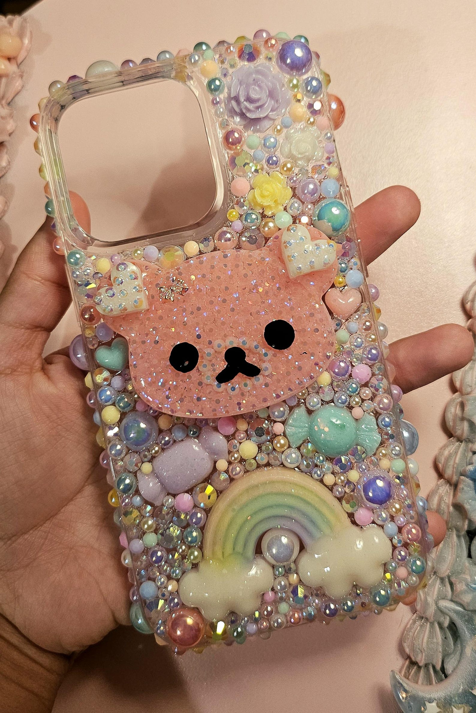 Custom Rhinestone Phone Case | Full Bling - Etsy