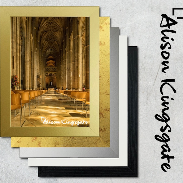 Gold Picture Frames - Etsy UK