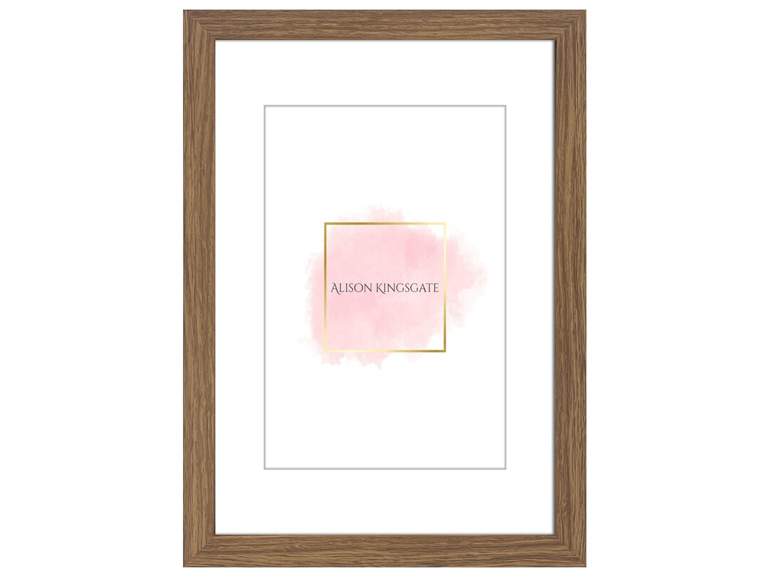 Modern Thin Picture Frames With Mount Oak Poster Frame Photo Frames ...