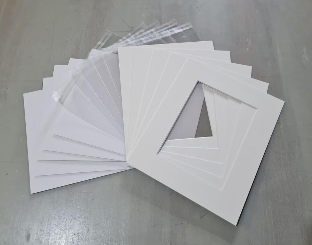 Alison Kingsgate White Picture Mounts White Mount Board Card Picture ...