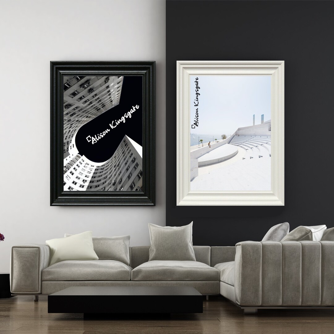 Swept Ornate BLACK Picture Frames WHITE Photo Frames A1 A2 A3 A4 A5 A6 ...