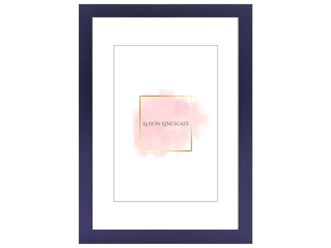 Modern Thin Picture Frames With Mount Cadbury Purple Poster Frame Photo ...