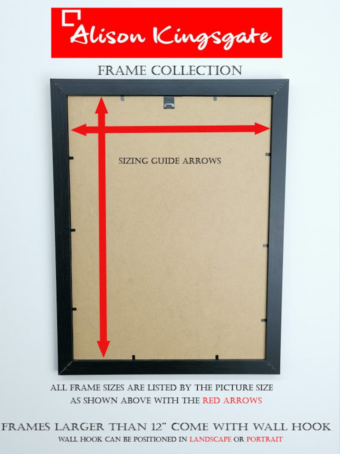 Modern Thin Photo Frame Black White Oak Walnut Picture Frame | Etsy UK