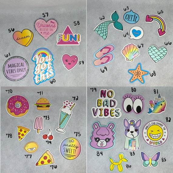 Cute Colorful Multiuse Stickers - Etsy