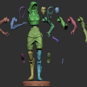 Model 1: ALL POSES STL Printable Files - Etsy