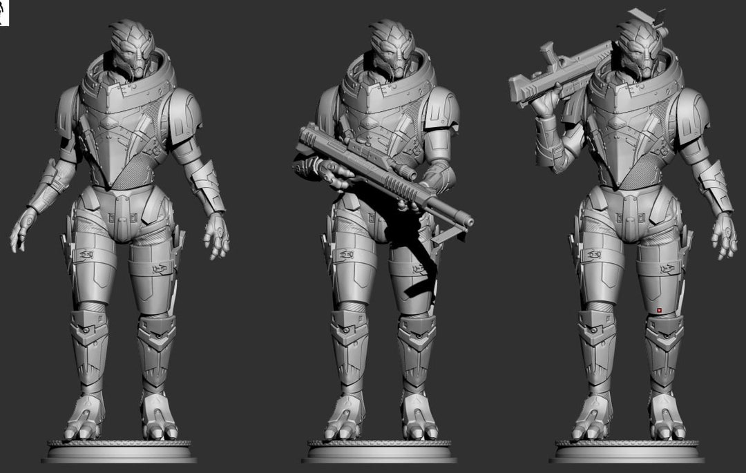 Model 5: CUT and Keyed STL Printable File (3 Poses) - Etsy