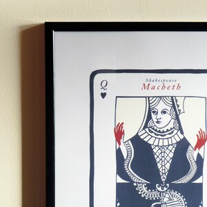 Macbeth, Shakespeare: Literature Print, Playing Card Poster ...