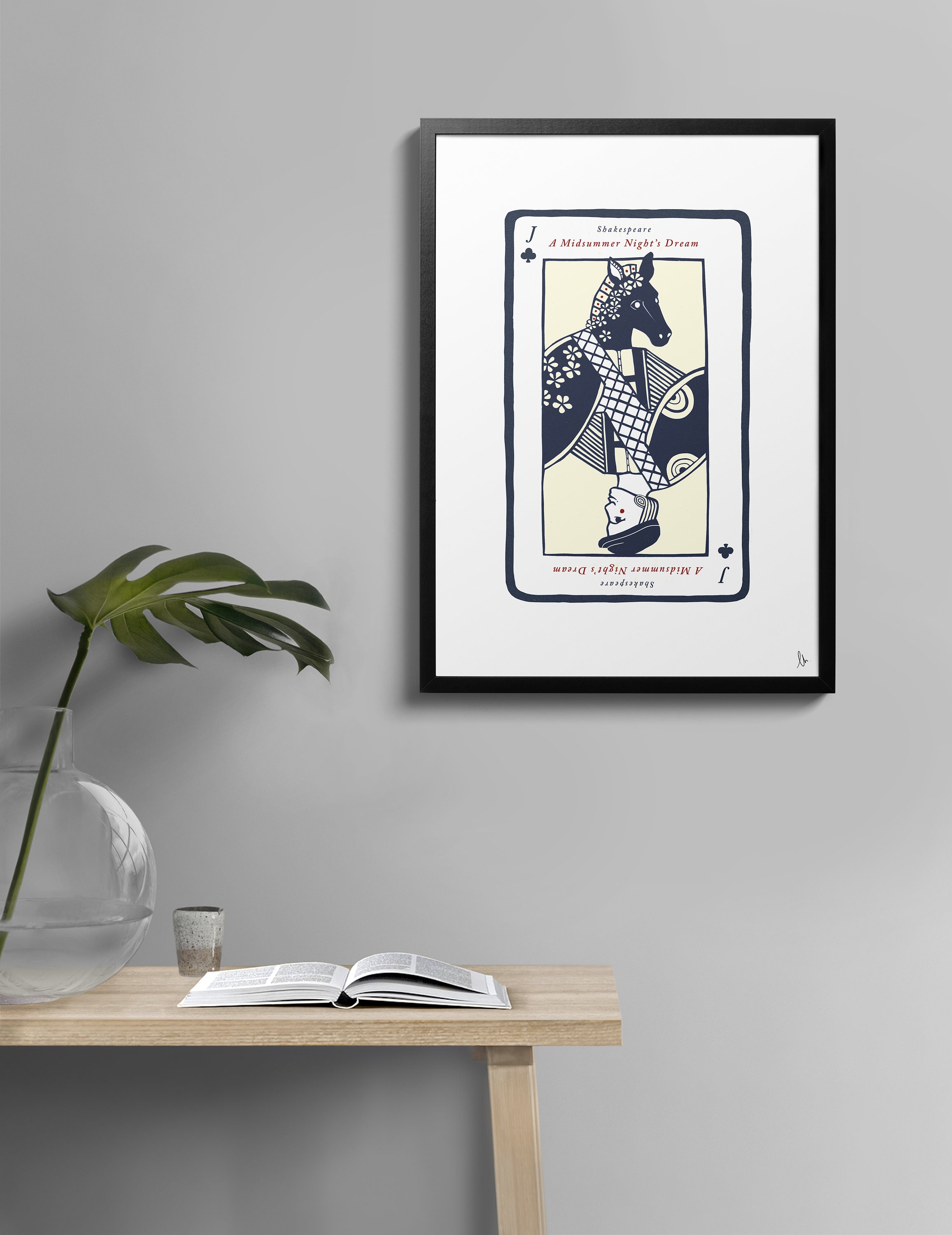 A Midsummer Night's Dream Shakespeare: Playing Card Wall | Etsy UK