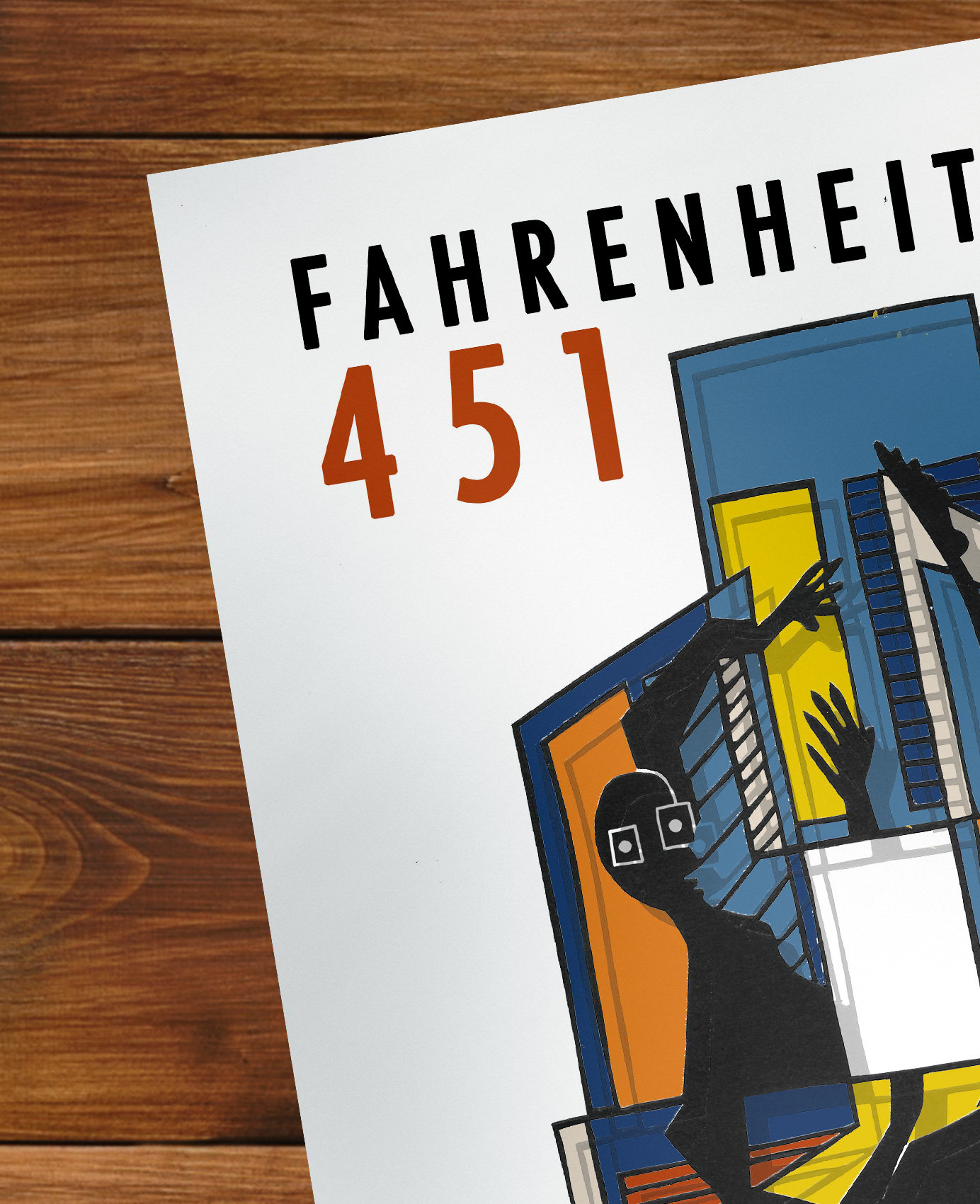 Fahrenheit 451 Cover Art Ray Bradbury Digital Print Classic | Etsy