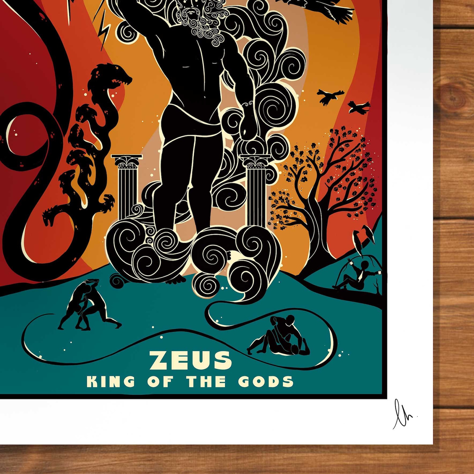 Zeus King of the Gods: Greek Mythology Print Gods and - Etsy UK