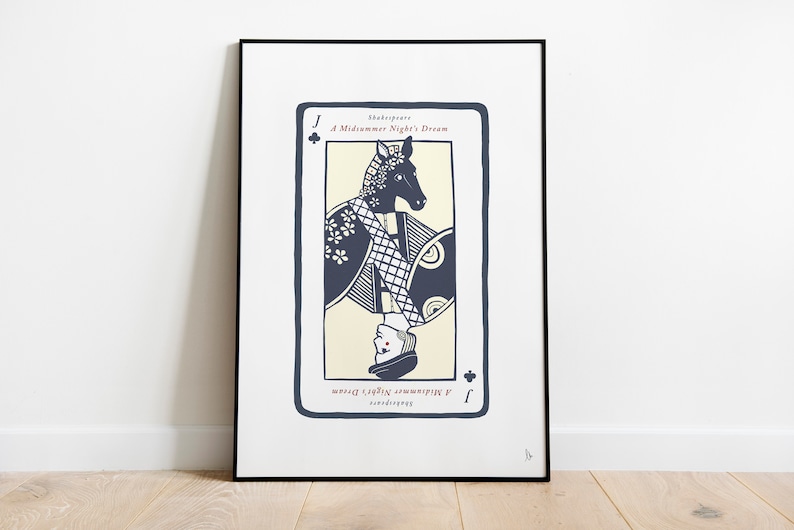 A Midsummer Night's Dream Shakespeare: Playing Card Wall | Etsy UK