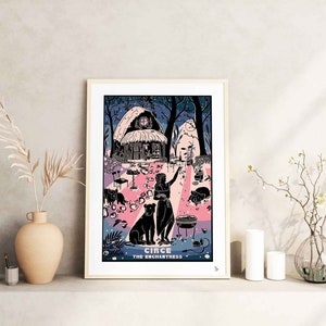 Circe, the Enchantress, Greek Mythology Print, Ancient Greek Goddess ...