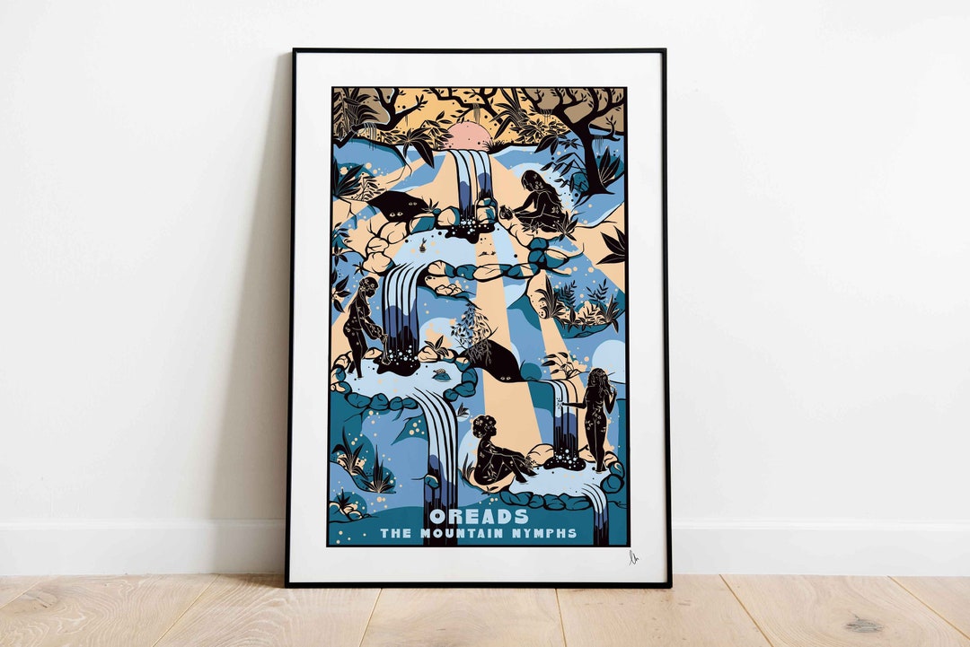 Mountain Nymphs, Oreads: Greek Mythology Print, Gods and Goddess Wall ...