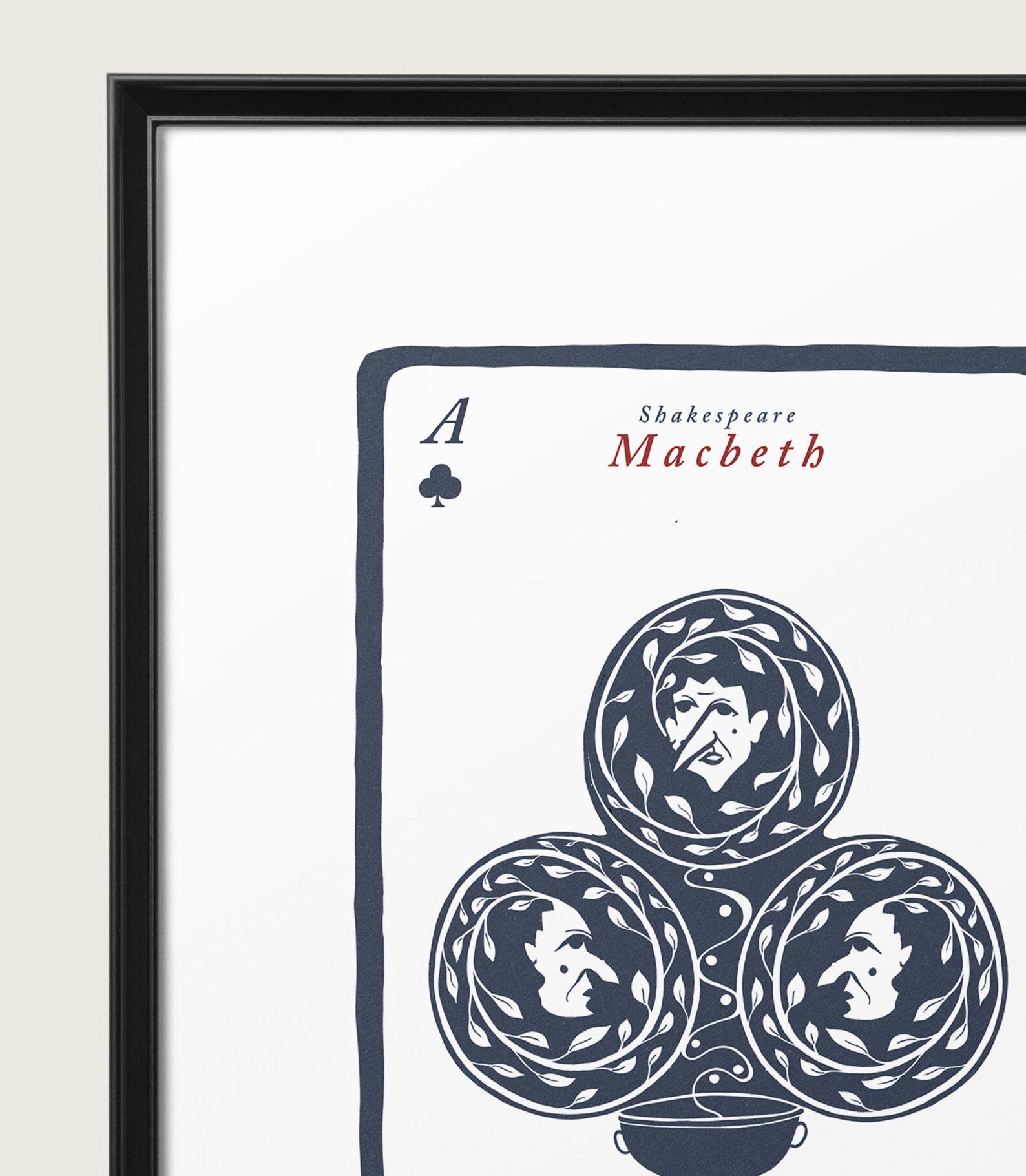 Macbeth Playing Card Print Shakespeare Inspired Poster the - Etsy UK
