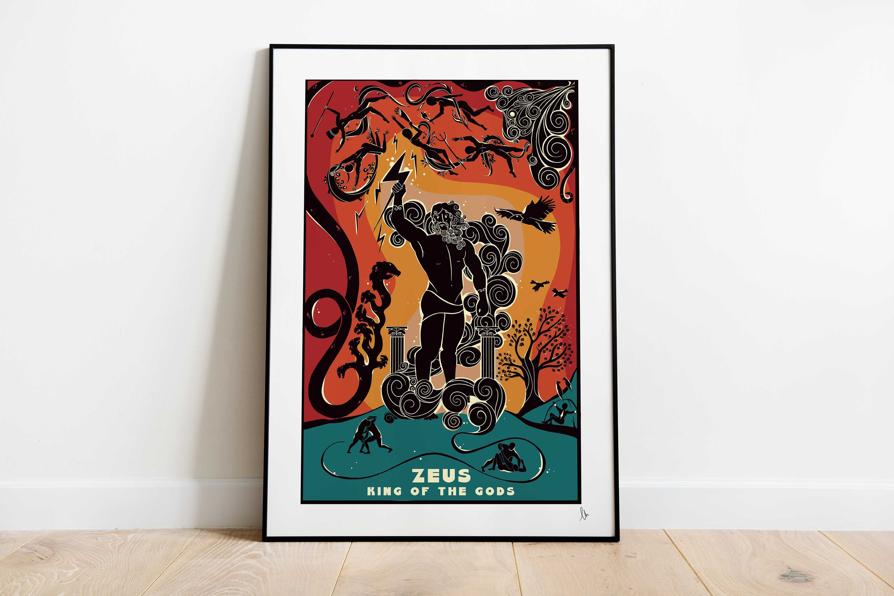 Zeus King of the Gods: Greek Mythology Print Gods and - Etsy UK