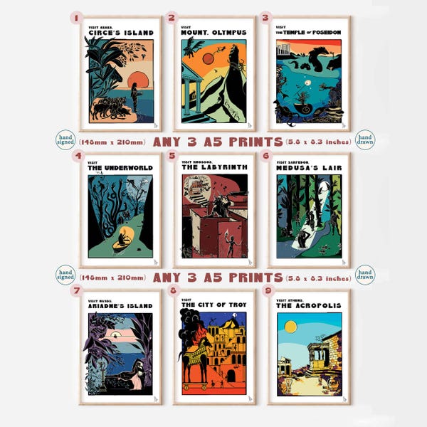 Greek Poster Art Print - Etsy UK