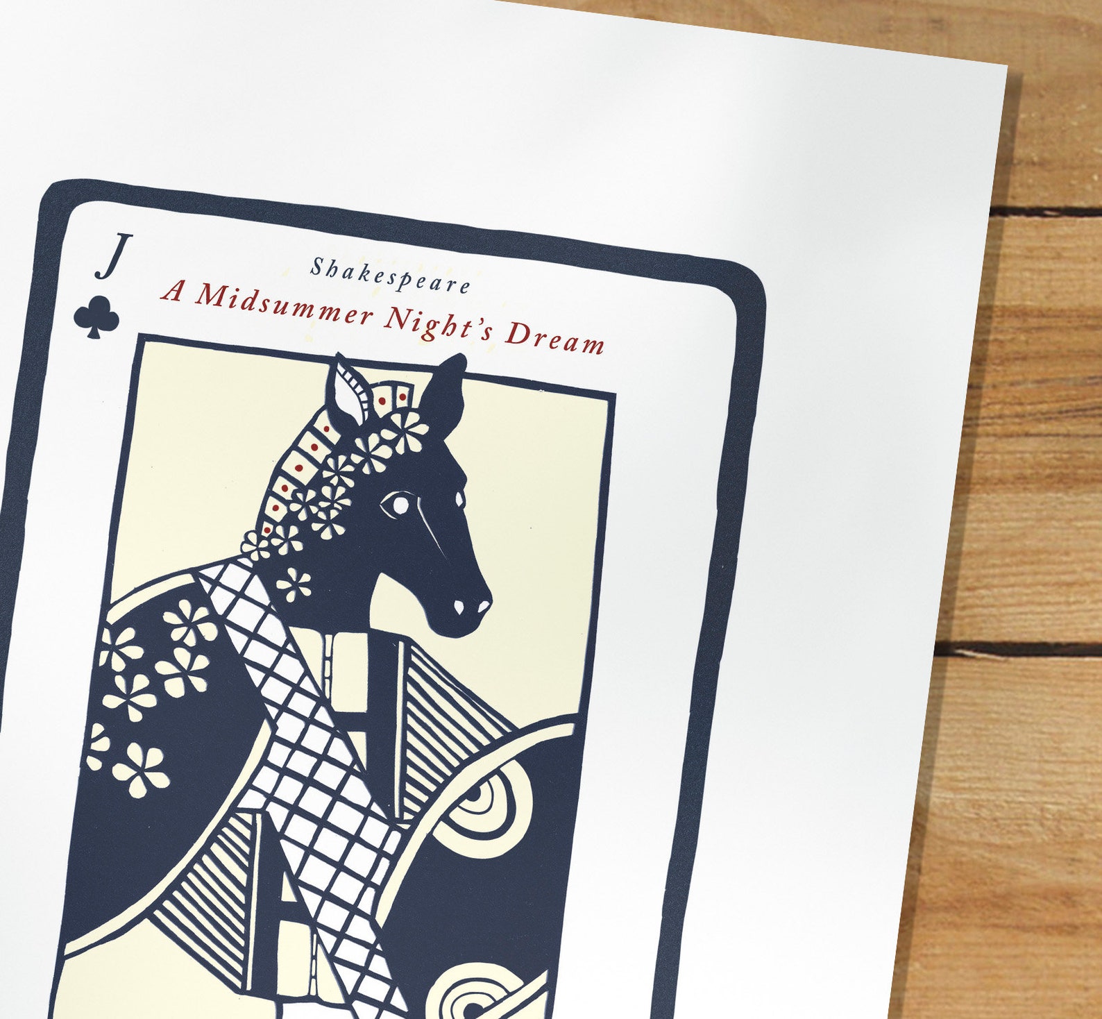 A Midsummer Night's Dream Shakespeare: Playing Card Wall | Etsy UK