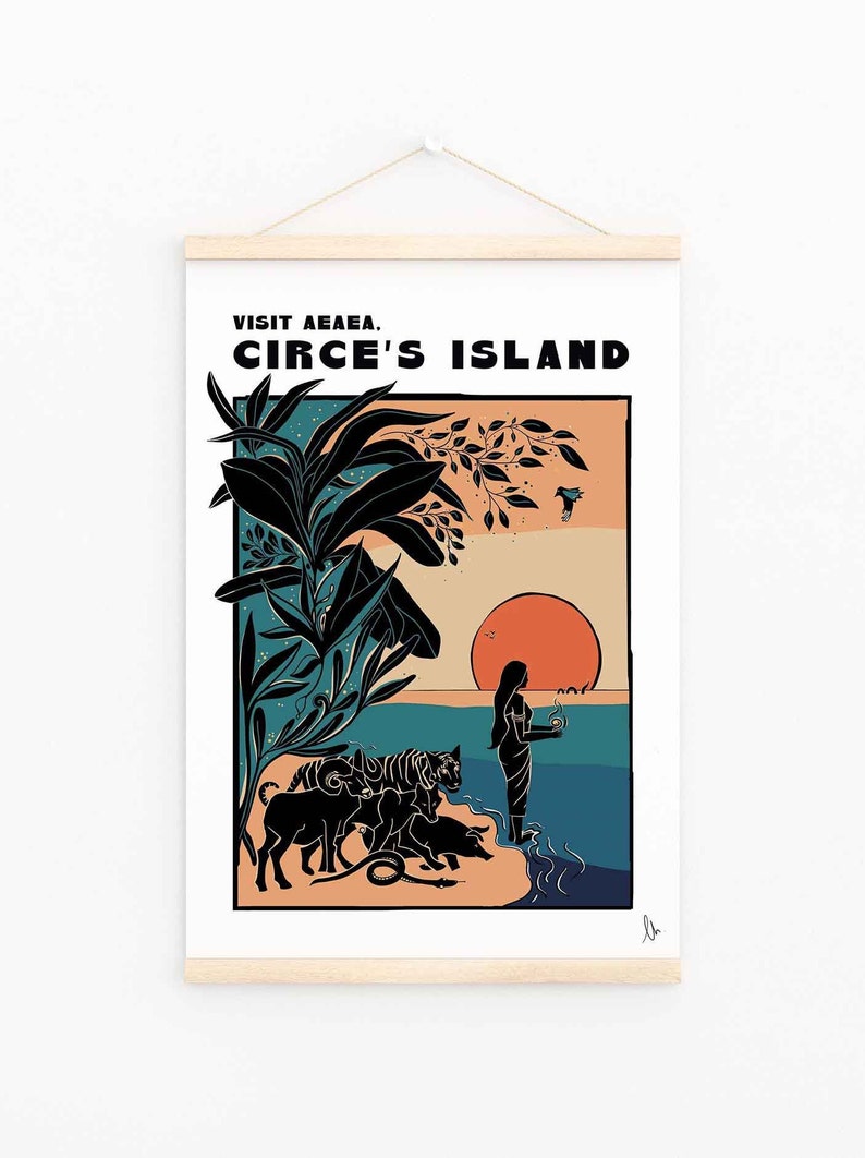 Circe's Island Aeaea Print Circe Book Inspired Print - Etsy