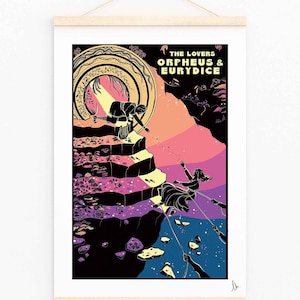 Orpheus and Eurydice, the Lovers: Greek Mythology Print, Myths and ...