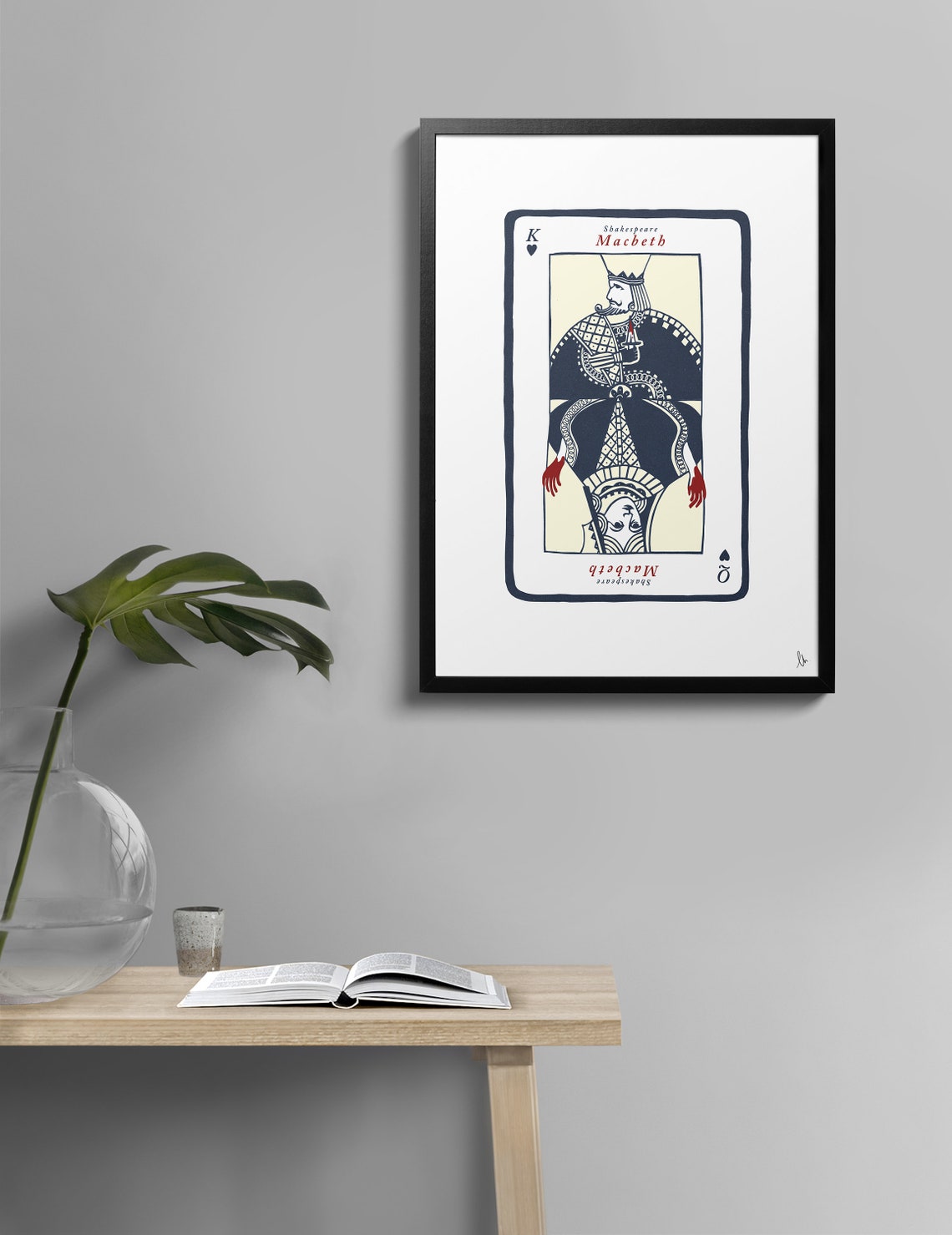 Macbeth Shakespeare: Literature Print Playing Card Poster | Etsy