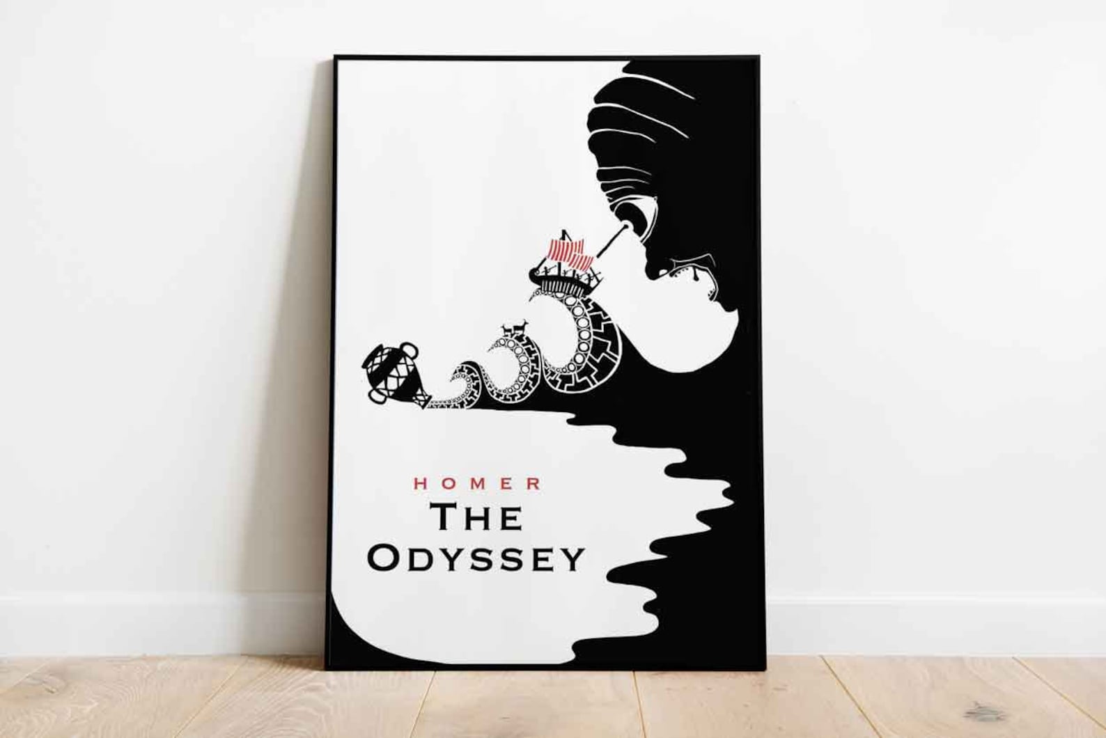 The Odyssey Homer: Graphic Classic Literature Inspired Print - Etsy