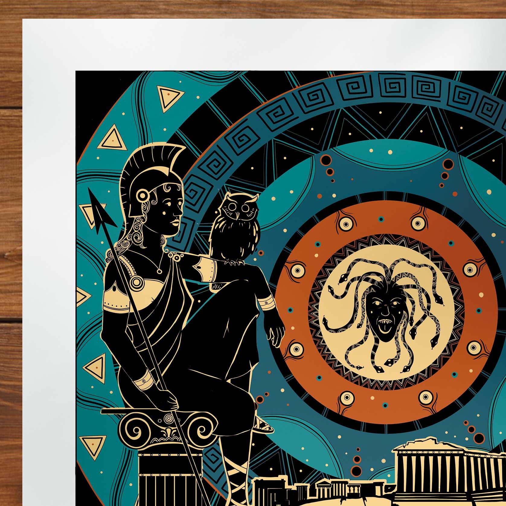 Athena Goddess of Wisdom and War Mythology Print Greek - Etsy UK