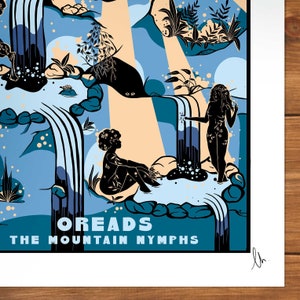 Mountain Nymphs, Oreads: Greek Mythology Print, Gods and Goddess Wall ...