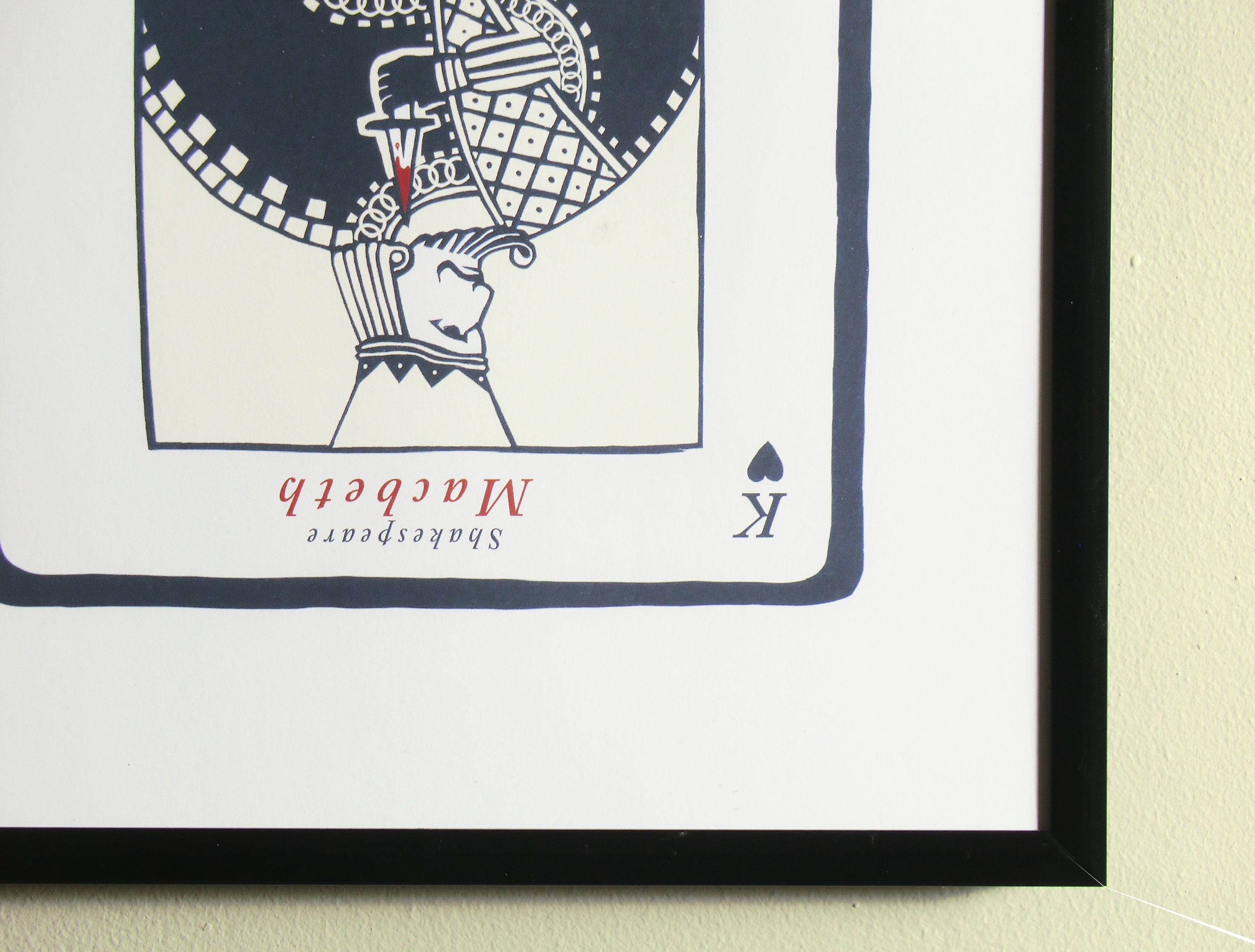 Macbeth Shakespeare: Literature Print Playing Card Poster - Etsy UK