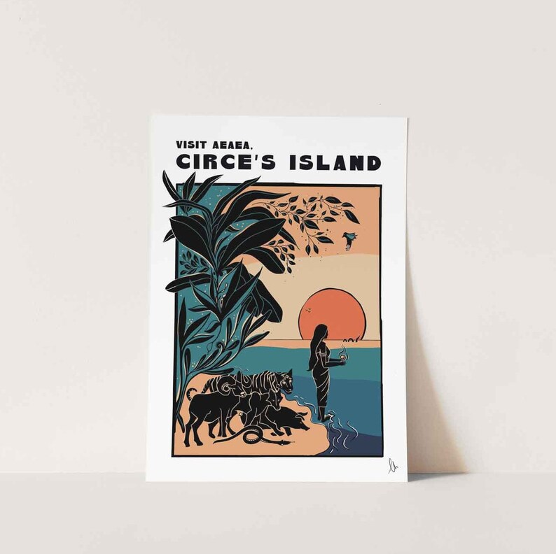 Circe's Island Aeaea Print Circe Book Inspired Print - Etsy