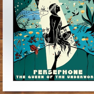 Persephone Print: Queen of the Underworld Greek Mythology Wall Art (A4 ...