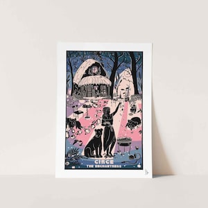 Circe, the Enchantress, Greek Mythology Print, Ancient Greek Goddess ...