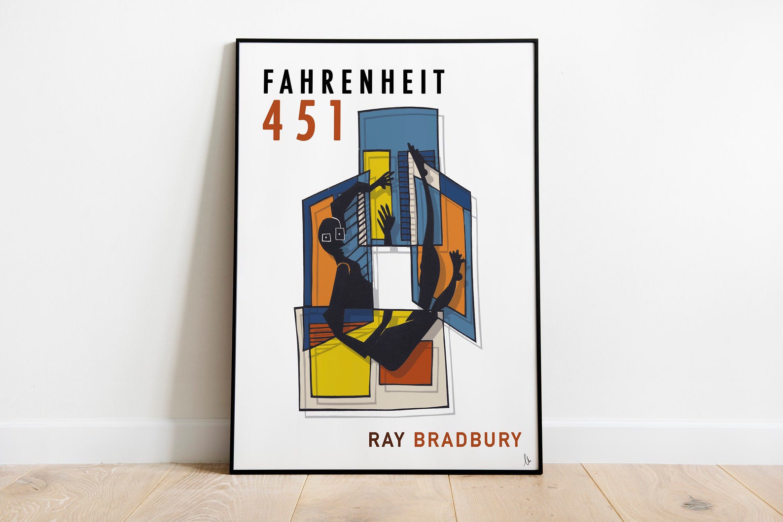 Fahrenheit 451 Cover Art Ray Bradbury Digital Print Classic - Etsy UK