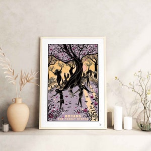 Forest Nymphs, Dryads: Greek Mythology Print, Oak Tree Nymphs, Gods and ...