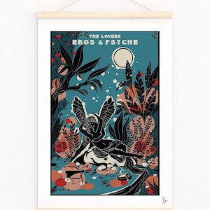 Psyche and Eros, the Lovers: Greek Mythology Art Print, Gods and ...