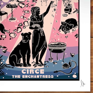 Circe, the Enchantress, Greek Mythology Print, Ancient Greek Goddess ...