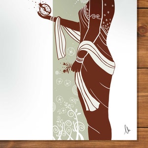 Persephone, Queen of the Underworld: Greek Mythology Print, Gods and ...