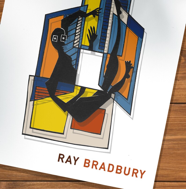 Fahrenheit 451 Cover Art Ray Bradbury Digital Print Classic | Etsy