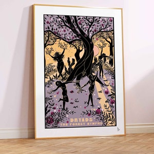 Forest Nymphs, Dryads: Greek Mythology Print, Oak Tree Nymphs, Gods and ...