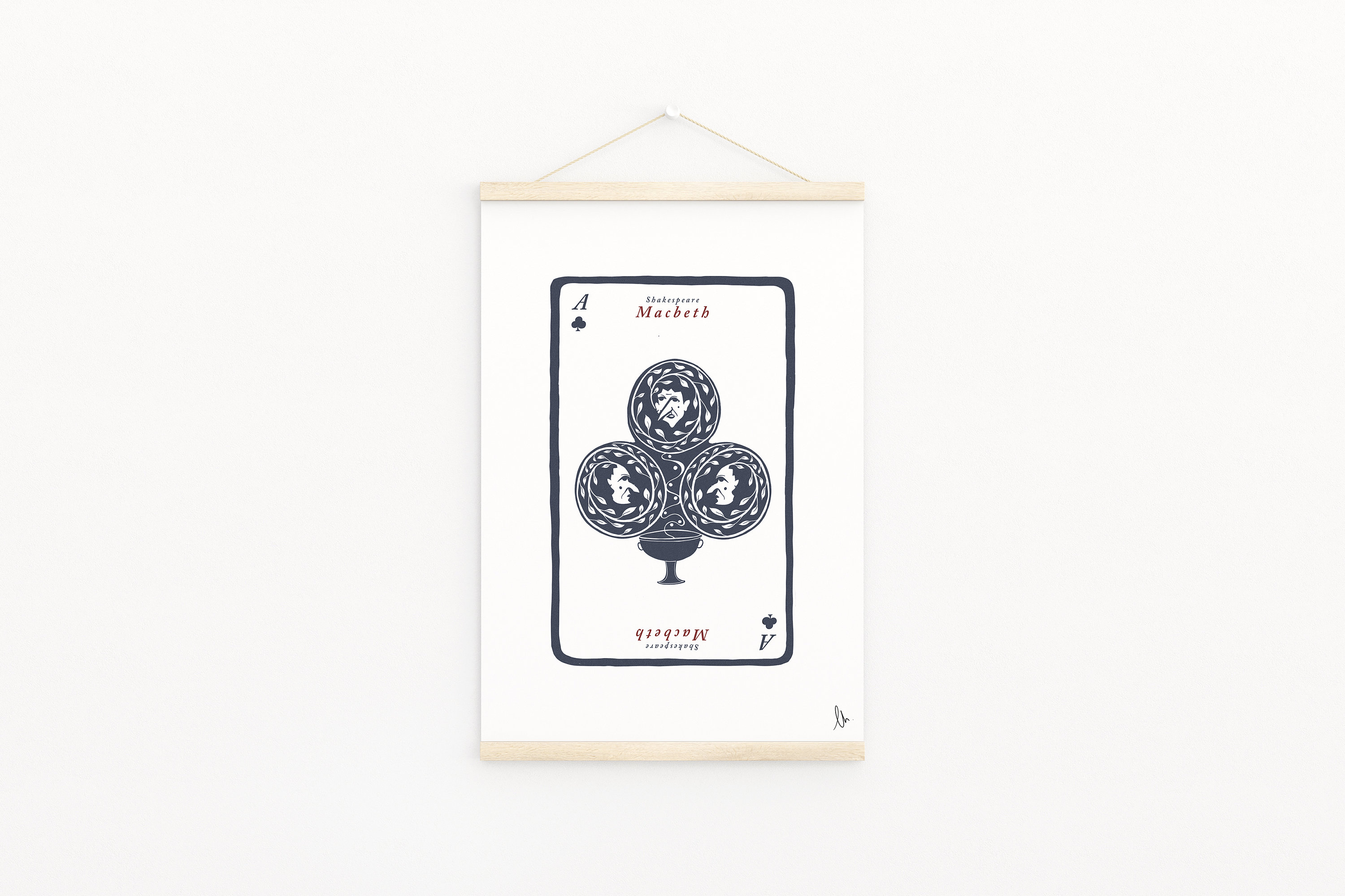 Macbeth Playing Card Print Shakespeare Inspired Poster the - Etsy UK