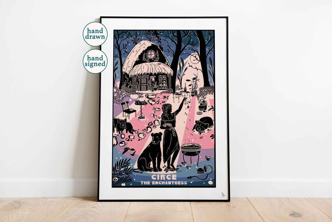 Circe the Enchantress Print: Greek Mythology, Witch Goddess Wall Art ...